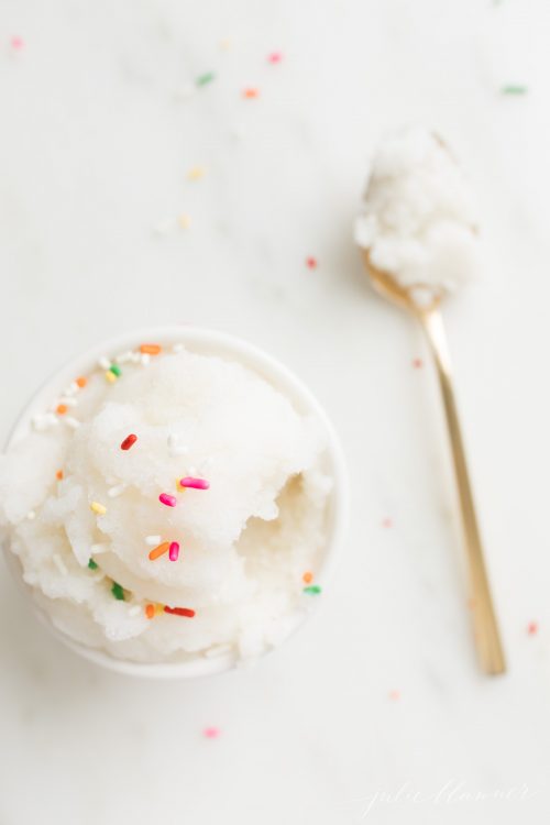 Easy Creamy Snow Ice Cream | Julie Blanner