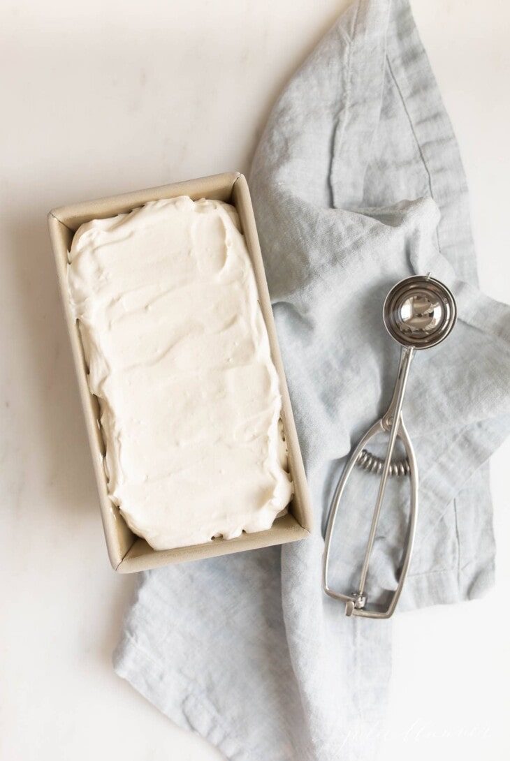 Cream Cheese Ice Cream (Like Frozen Cheesecake) | Julie Blanner