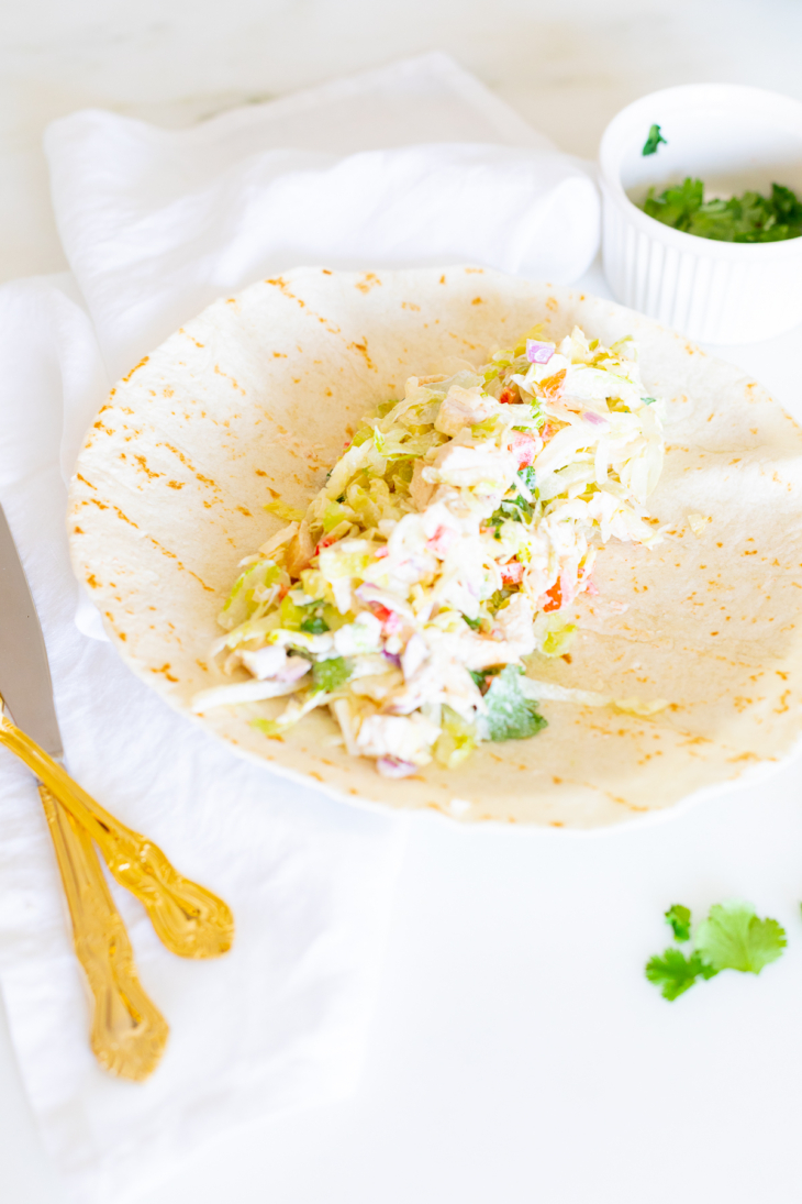 Easy Chicken Wrap Recipe | Julie Blanner
