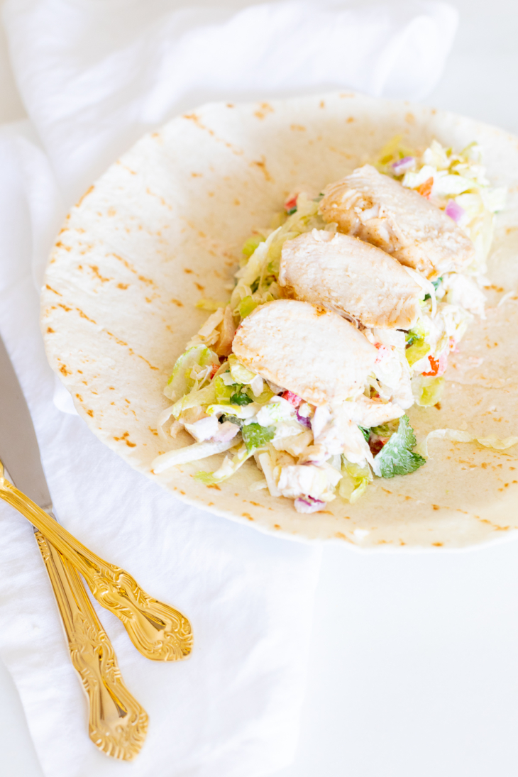 Easy Chicken Wrap Recipe | Julie Blanner