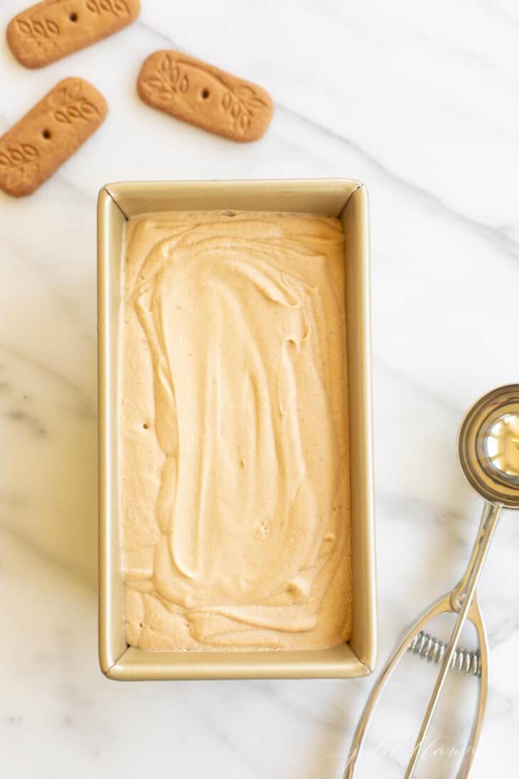 Creamy Cookie Butter Ice Cream | Julie Blanner