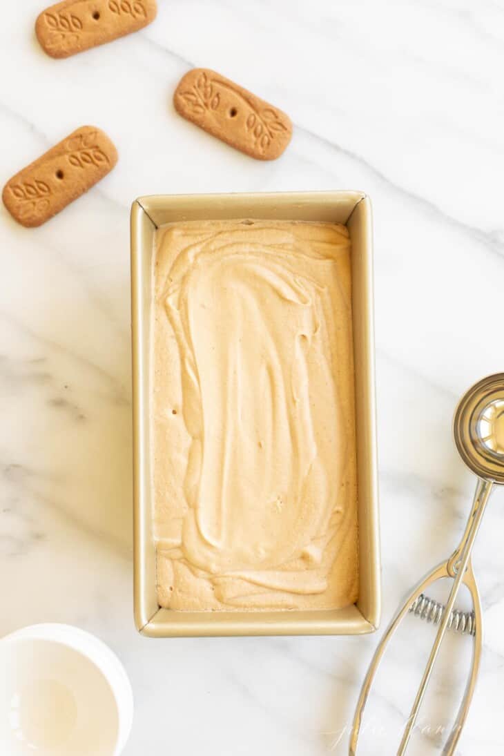 Creamy Cookie Butter Ice Cream | Julie Blanner