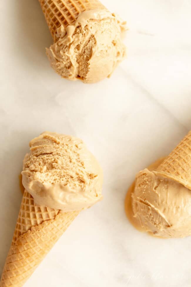 Creamy Cookie Butter Ice Cream | Julie Blanner