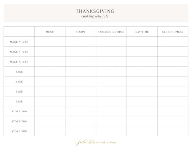 Thanksgiving Planner with Expert Tips | Julie Blanner