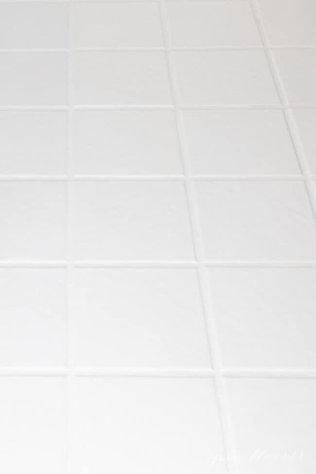 The Ultimate Tile Grout Refresh with Grout Stain | Julie Blanner