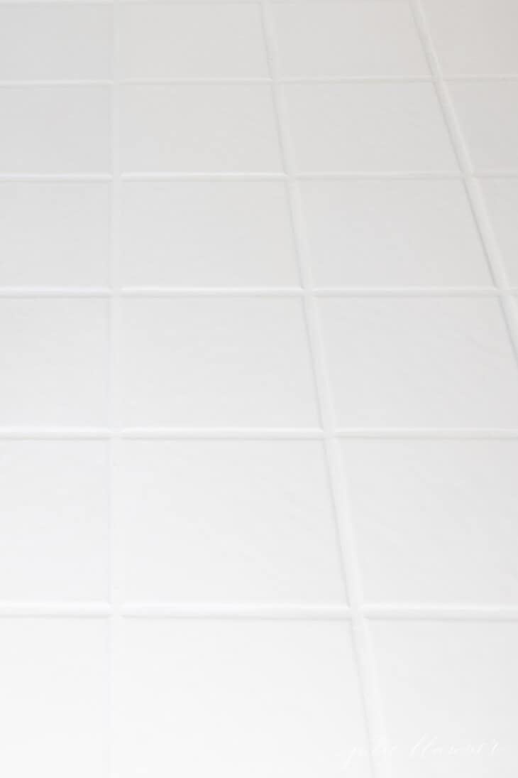 The Ultimate Tile Grout Refresh with Grout Stain | Julie Blanner