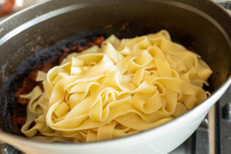 Braised Beef Ragu Recipe with Pappardelle | Julie Blanner