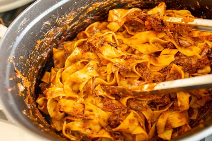 Braised Beef Ragu Recipe with Pappardelle | Julie Blanner