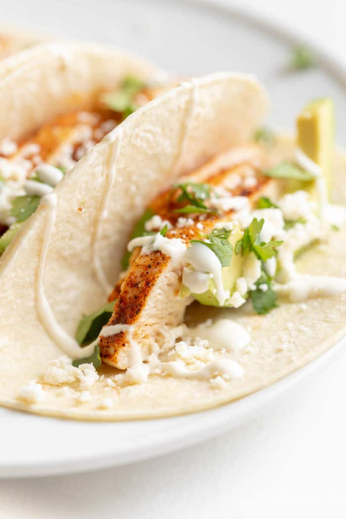 The Easiest Soft Chicken Tacos Recipe | Julie Blanner