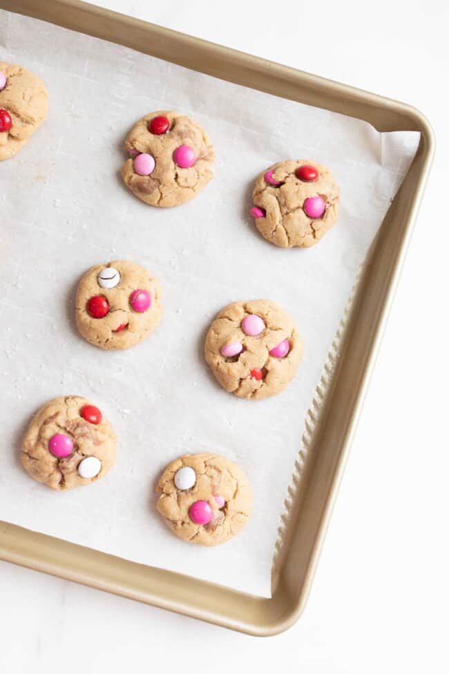 M&M Cookies (Bakery Style Cookie Recipe) | Julie Blanner