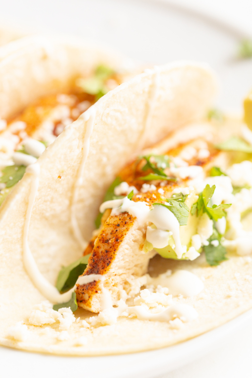 The Easiest Soft Chicken Tacos | Julie Blanner