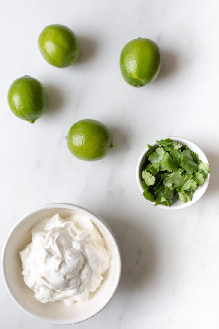 Crema de Cilantro Lime Crema | Julie Blanner