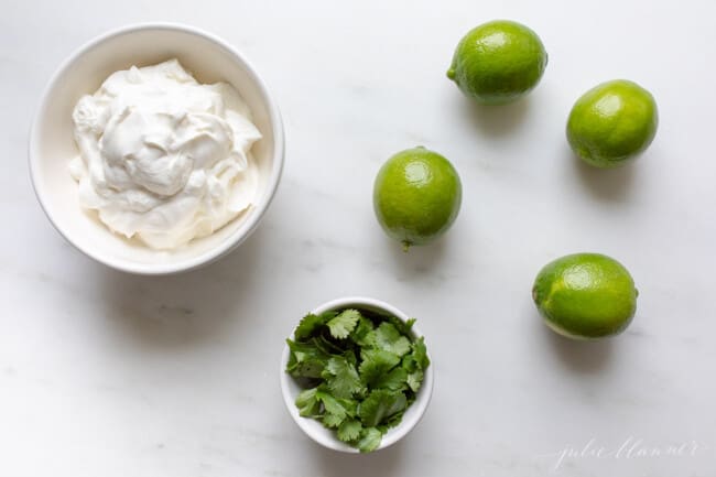 Crema de Cilantro Lime Crema | Julie Blanner