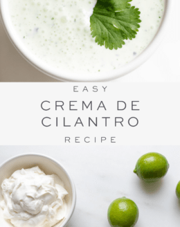 Crema de Cilantro | Fresh and Flavorful Lime Crema Recipe