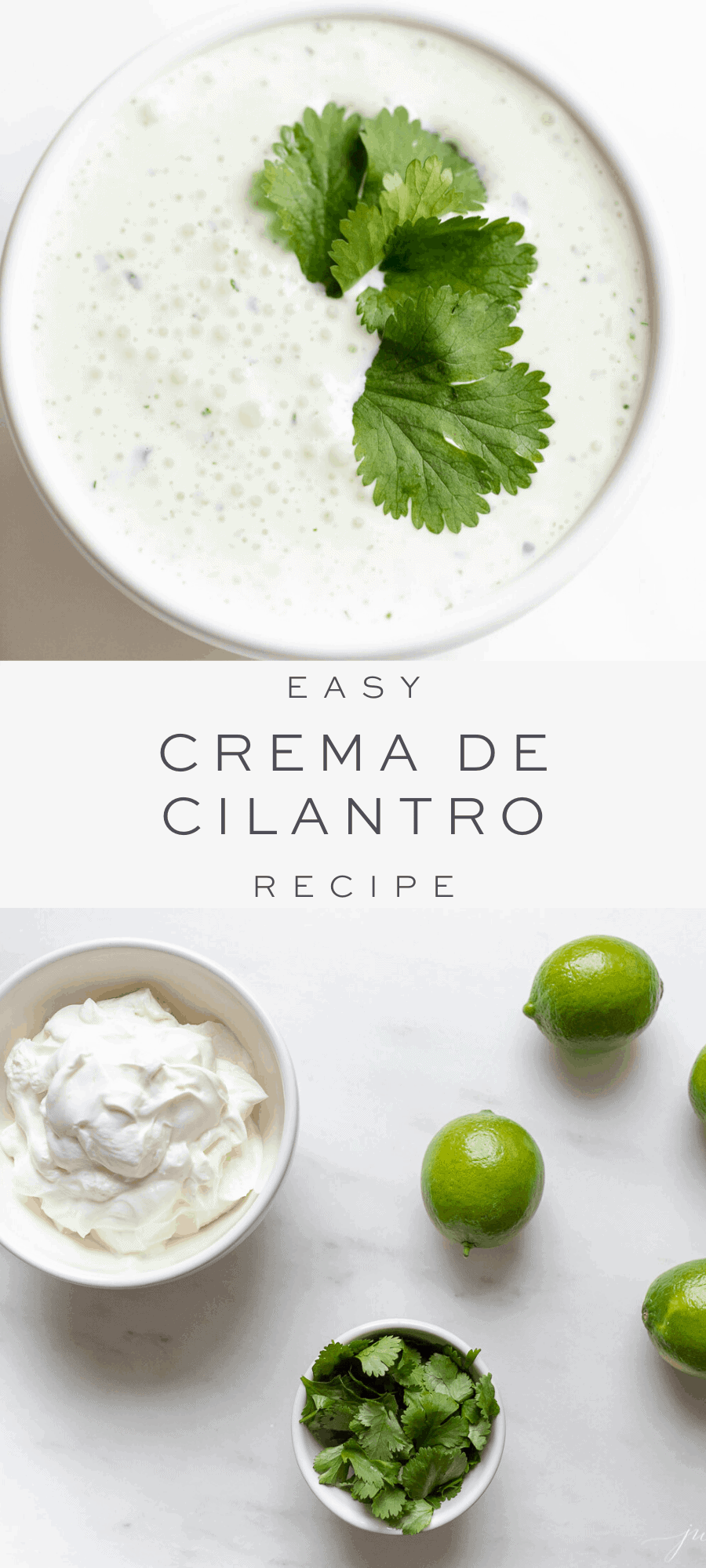 Lime Crema de Cilantro | Julie Blanner
