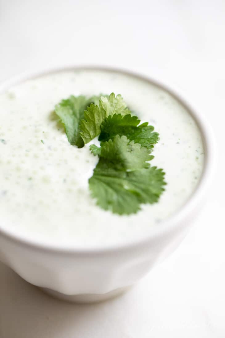 Crema de Cilantro Lime Crema | Julie Blanner
