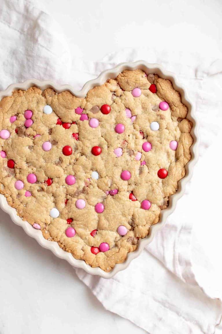 Thick and Chewy M&M Cake