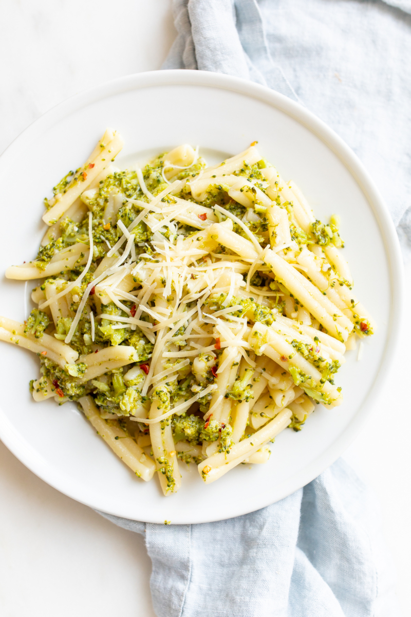 Light and Easy Broccoli Pasta Recipe | Julie Blanner