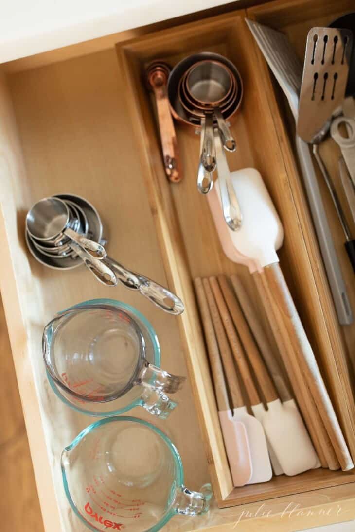 Organize Your Kitchen for GOOD with Drawer Organizers | Julie Blanner