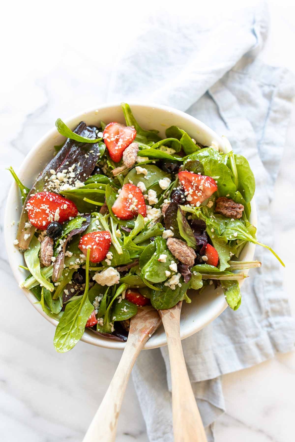 Spring Mix Salad with Berries | Julie Blanner