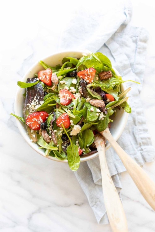 Spring Mix Salad with Berries | Julie Blanner