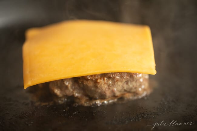 How to Cook Perfect Cast Iron Burgers | Julie Blanner