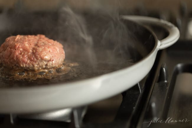 How to Cook Perfect Cast Iron Burgers | Julie Blanner