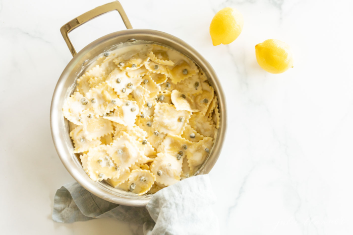 10 Minute Lemon Caper Sauce | Julie Blanner