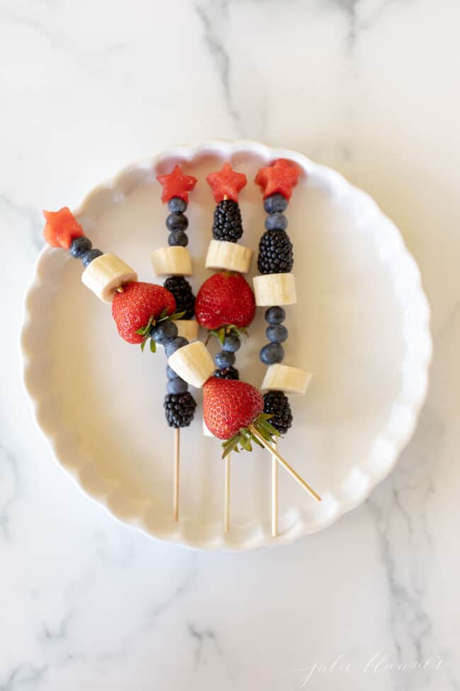 Fun and Festive Fresh Fruit Skewers | Julie Blanner
