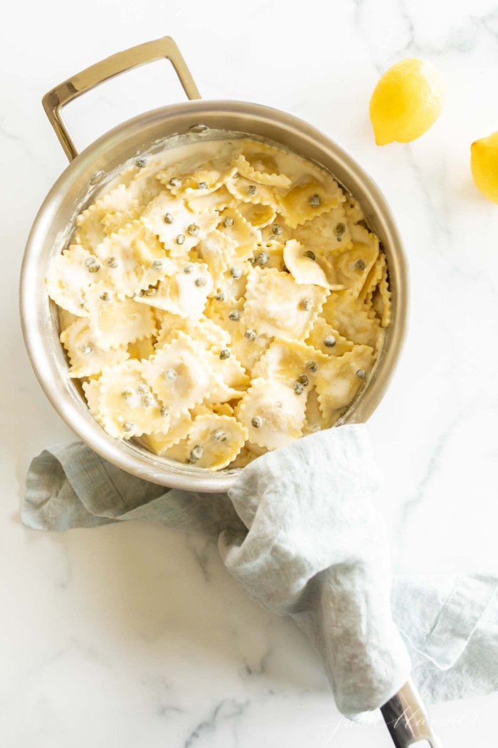 10 Minute Lemon Caper Sauce | Julie Blanner
