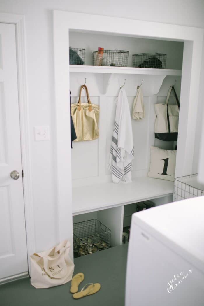 Closet Converted Mudroom Julie Blanner Closet Converted Mudroom Julie Blanner