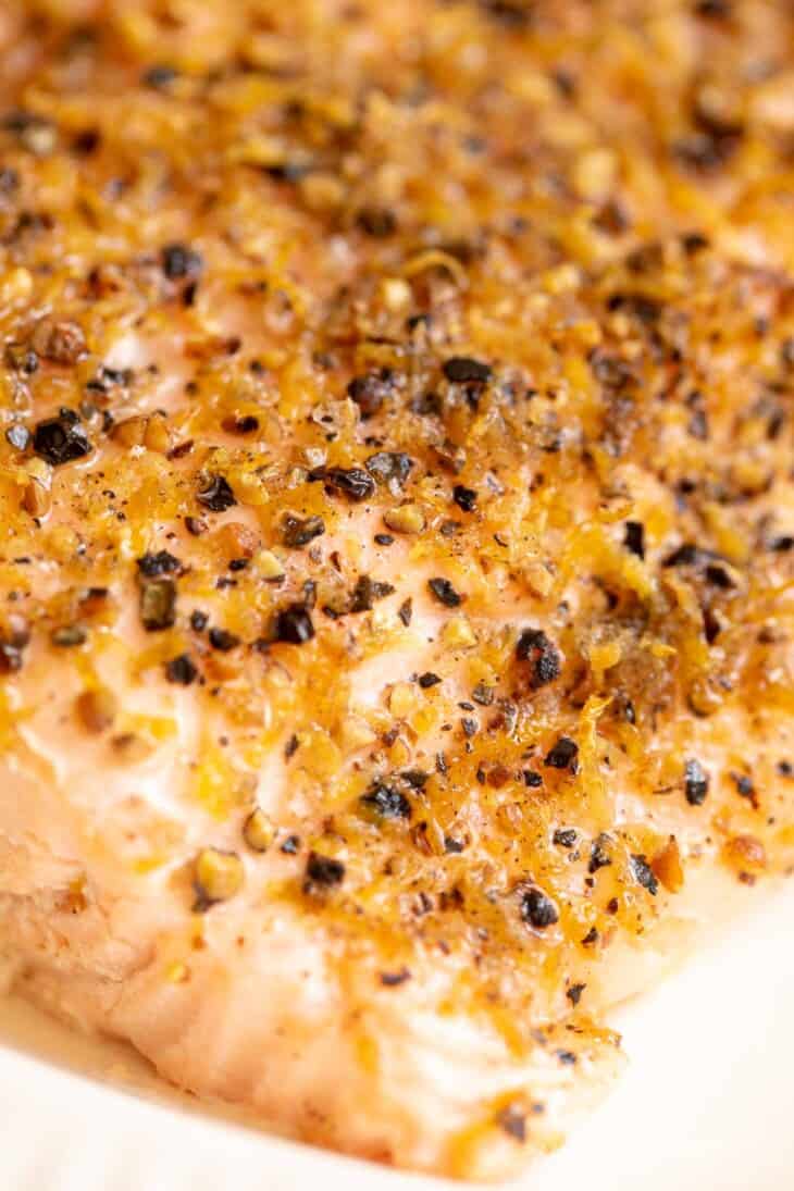 Light and Easy Lemon Pepper Salmon Recipe | Julie Blanner