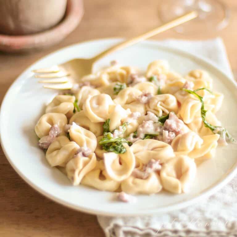 Maggiano's Tortellacci Recipe 15 Minute Dinner | Julie Blanner