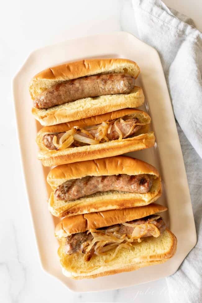 The Best Bratwursts with Tips and Recipe Variations | Julie Blanner
