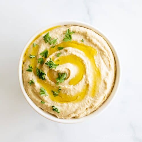 The Easiest Homemade Hummus Recipe From Scratch | Julie Blanner