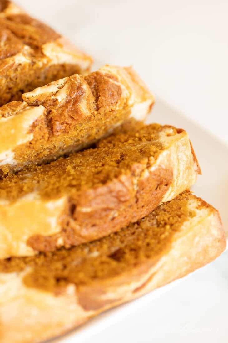 Pumpkin Cheesecake Bread Recipe | Julie Blanner