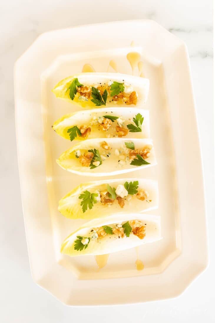 Easy Handheld Endive Salad Appetizer | Julie Blanner