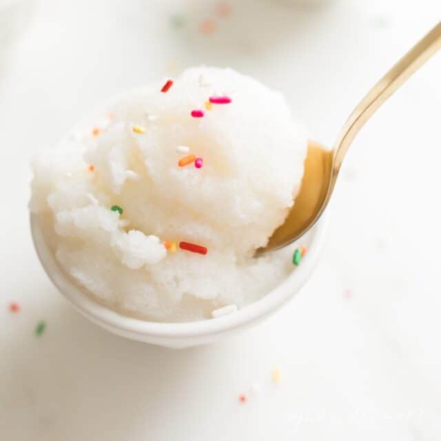 Easy Creamy Snow Ice Cream | Julie Blanner