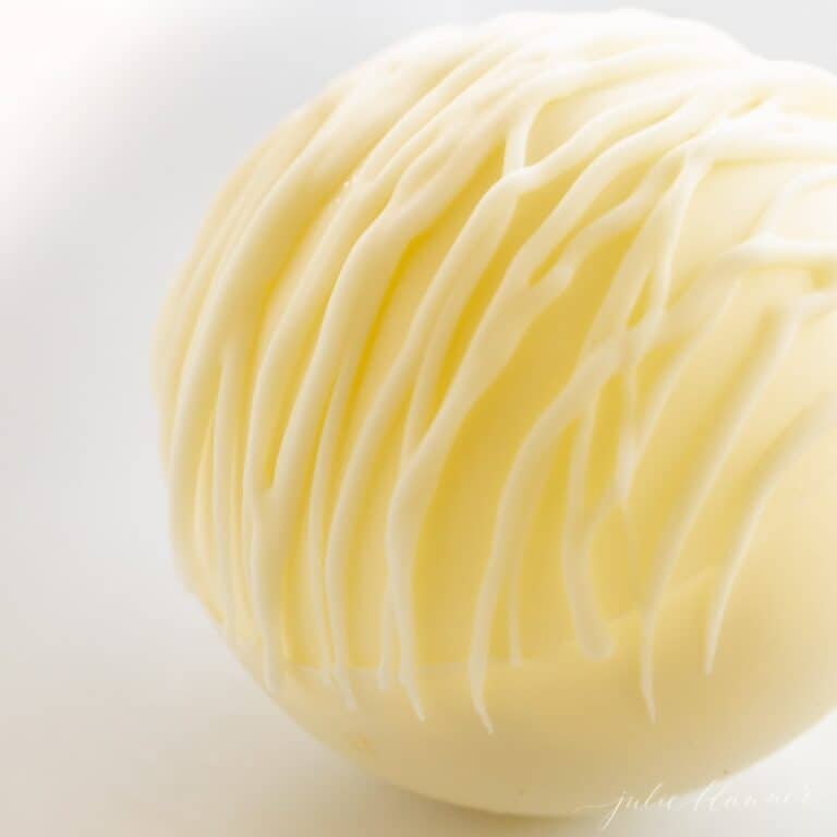 White Hot Chocolate Bombs | Julie Blanner