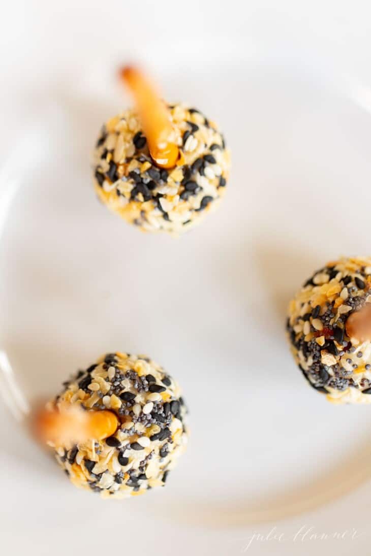 The BEST Mini Cheese Ball Bites Appetizer | Julie Blanner