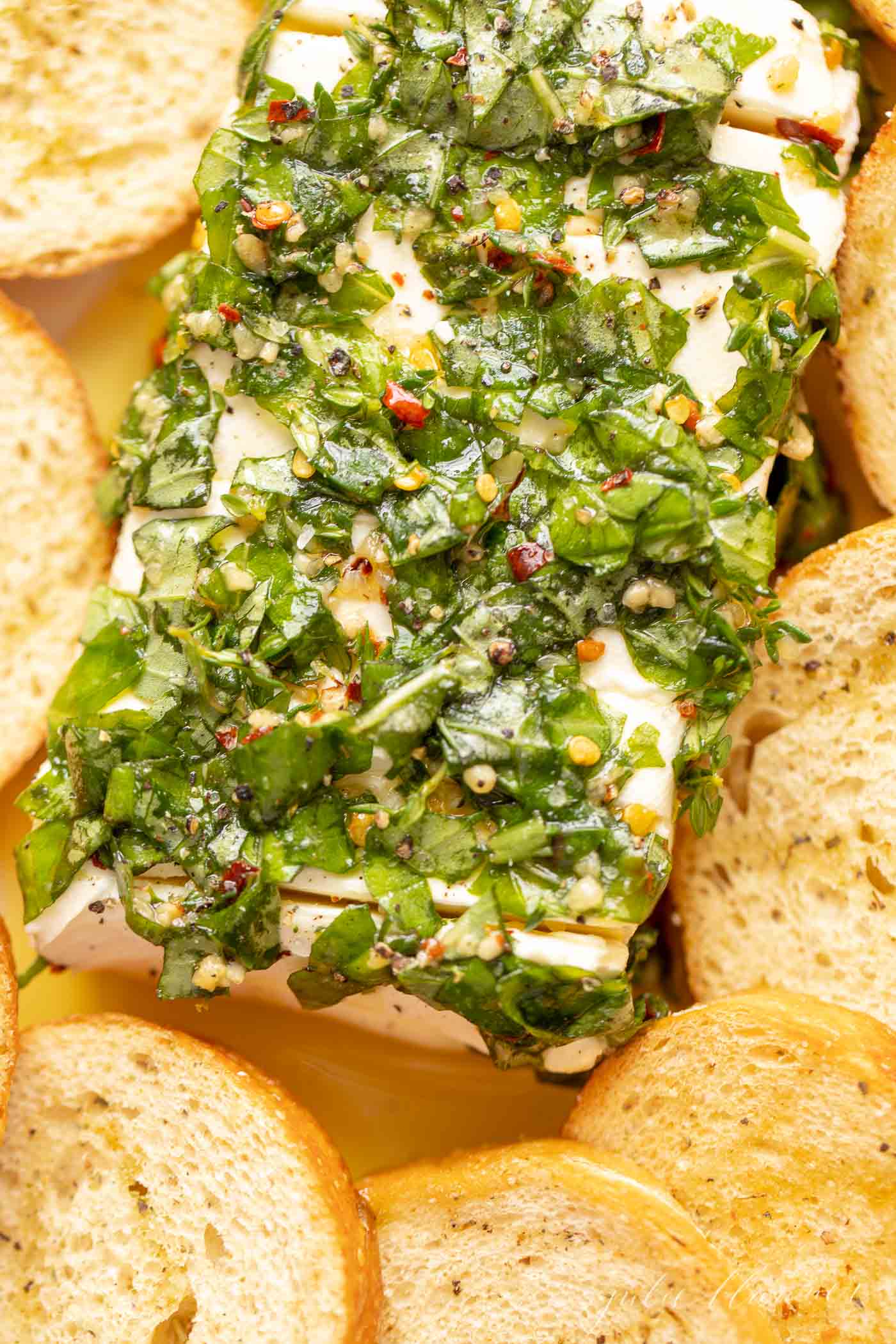 Marinated Cheese Recipe | Julie Blanner