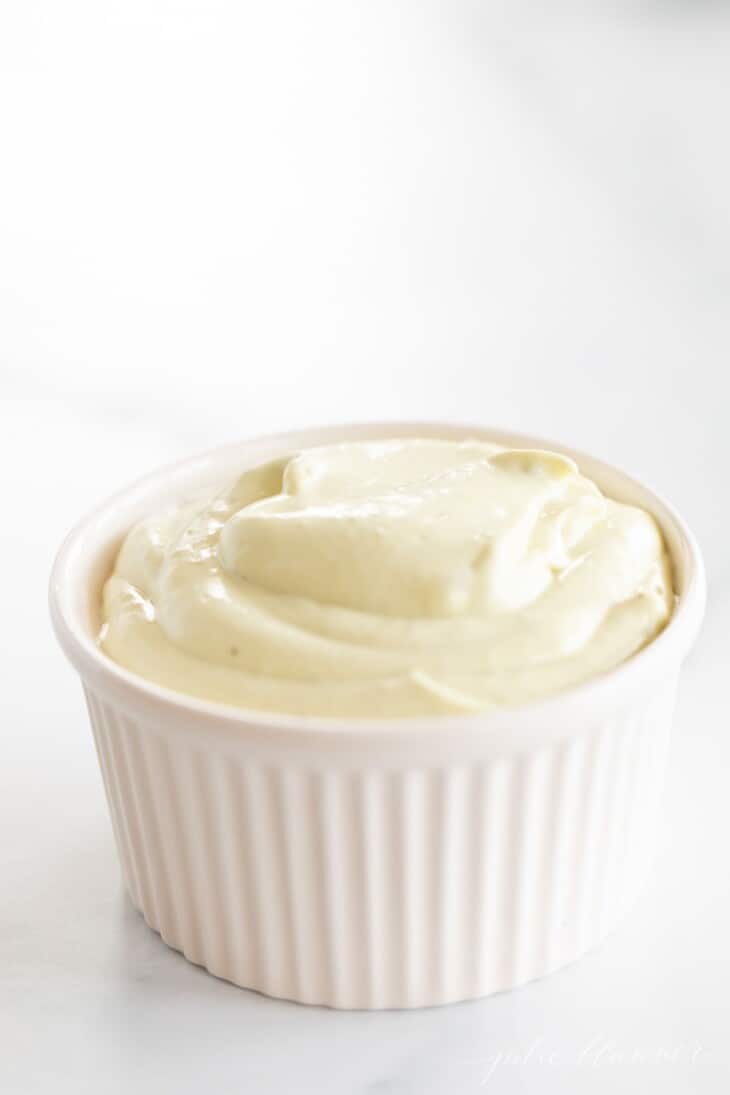 Easy Fast and Delicious Avocado Mayo | Julie Blanner