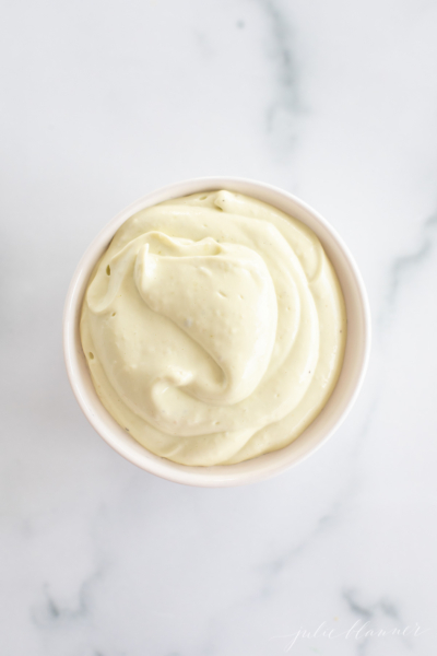 Easy Avocado Mayo | Julie Blanner