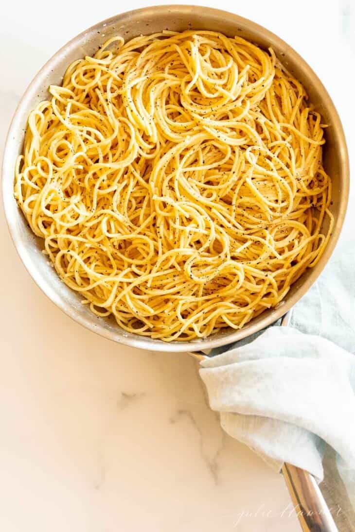 Easy 15 Minute Cacio e Pepe Pasta Recipe Julie Blanner