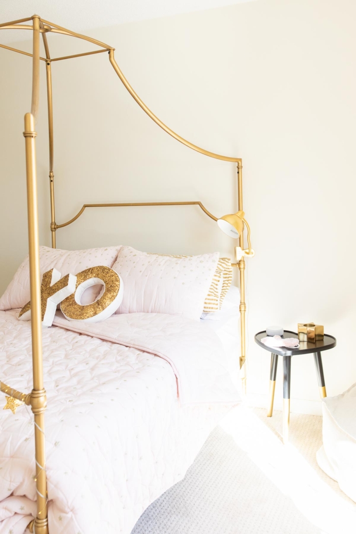 Cream, Pink and Gold Tween Bedroom Ideas | Julie Blanner