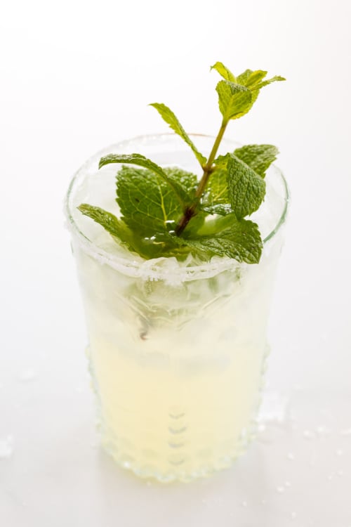 Fresh and Easy Mint Margarita Recipe | Julie Blanner