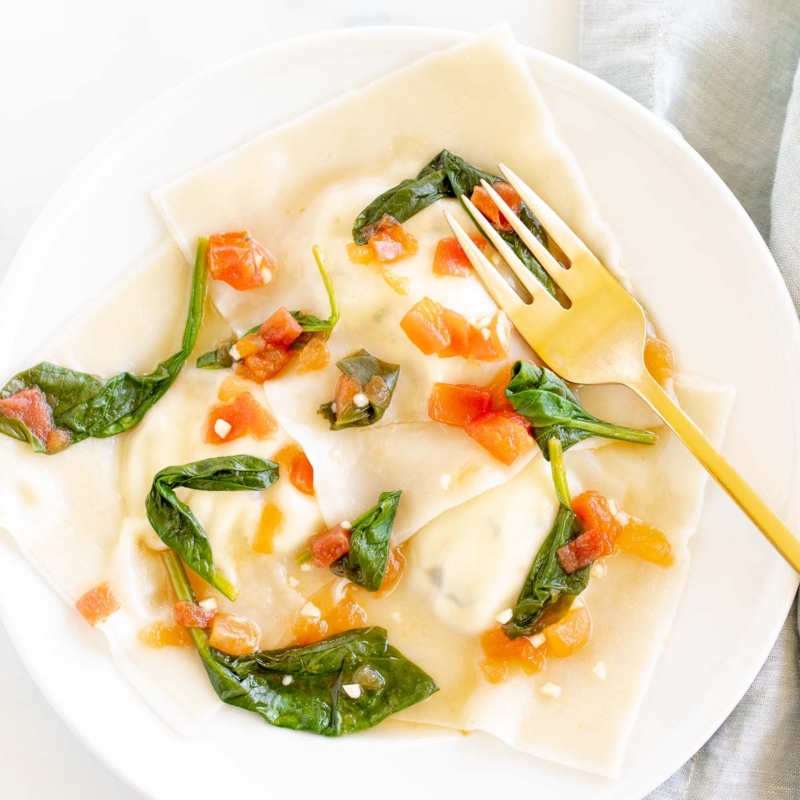 Goat Cheese Ravioli | Julie Blanner