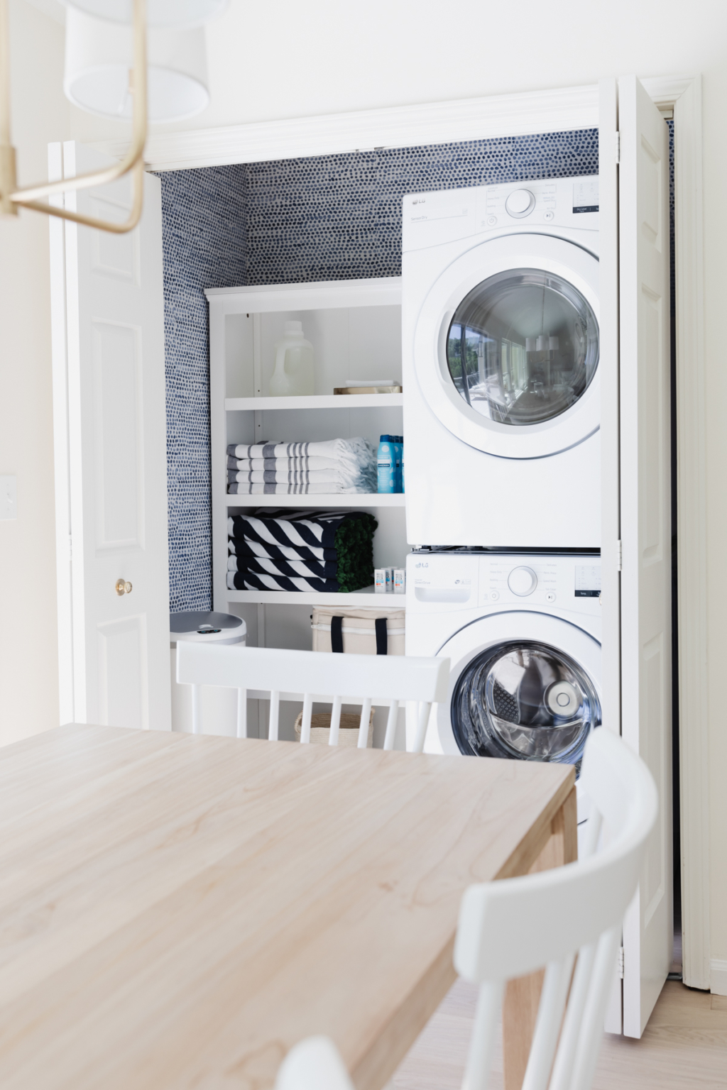 Easy + Affordable Laundry Closet Ideas | Julie Blanner