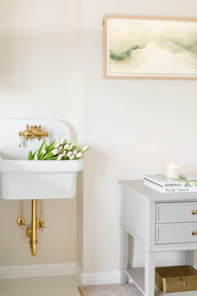 Add a Utilitarian Wall Sink for Vintage Style | Julie Blanner