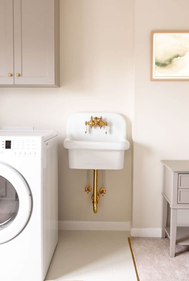 Add a Utilitarian Wall Sink for Vintage Style | Julie Blanner